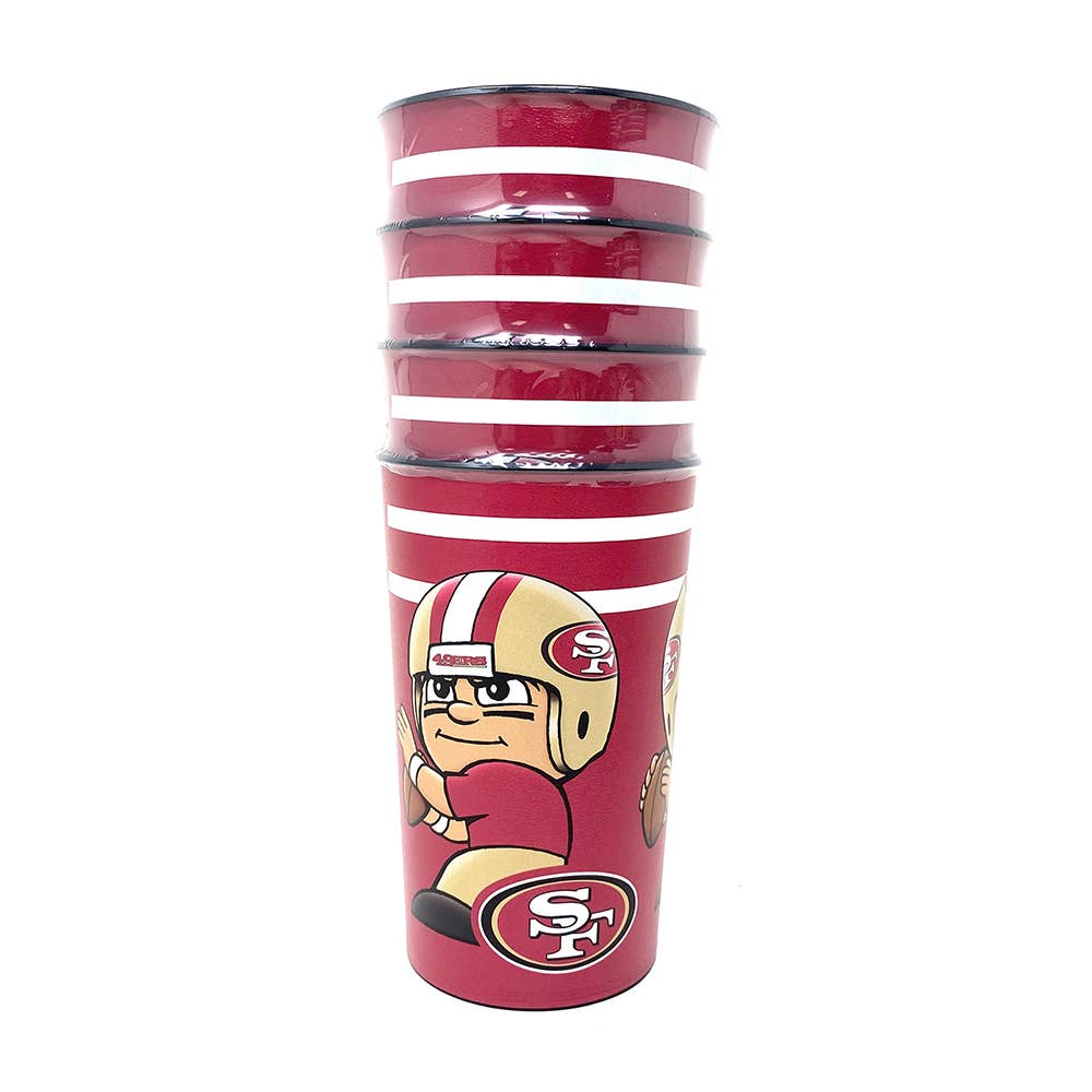 San Francisco 49ers Party Cup 4-Pack – Never Ending Deals