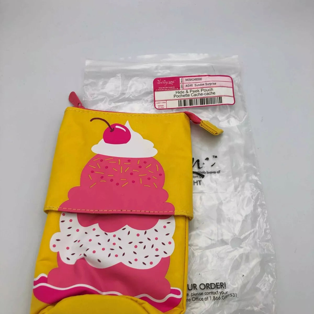 Thirty One HIDE & PEEK POUCH TOTE Bag - Sundae Surprise – Never Ending ...